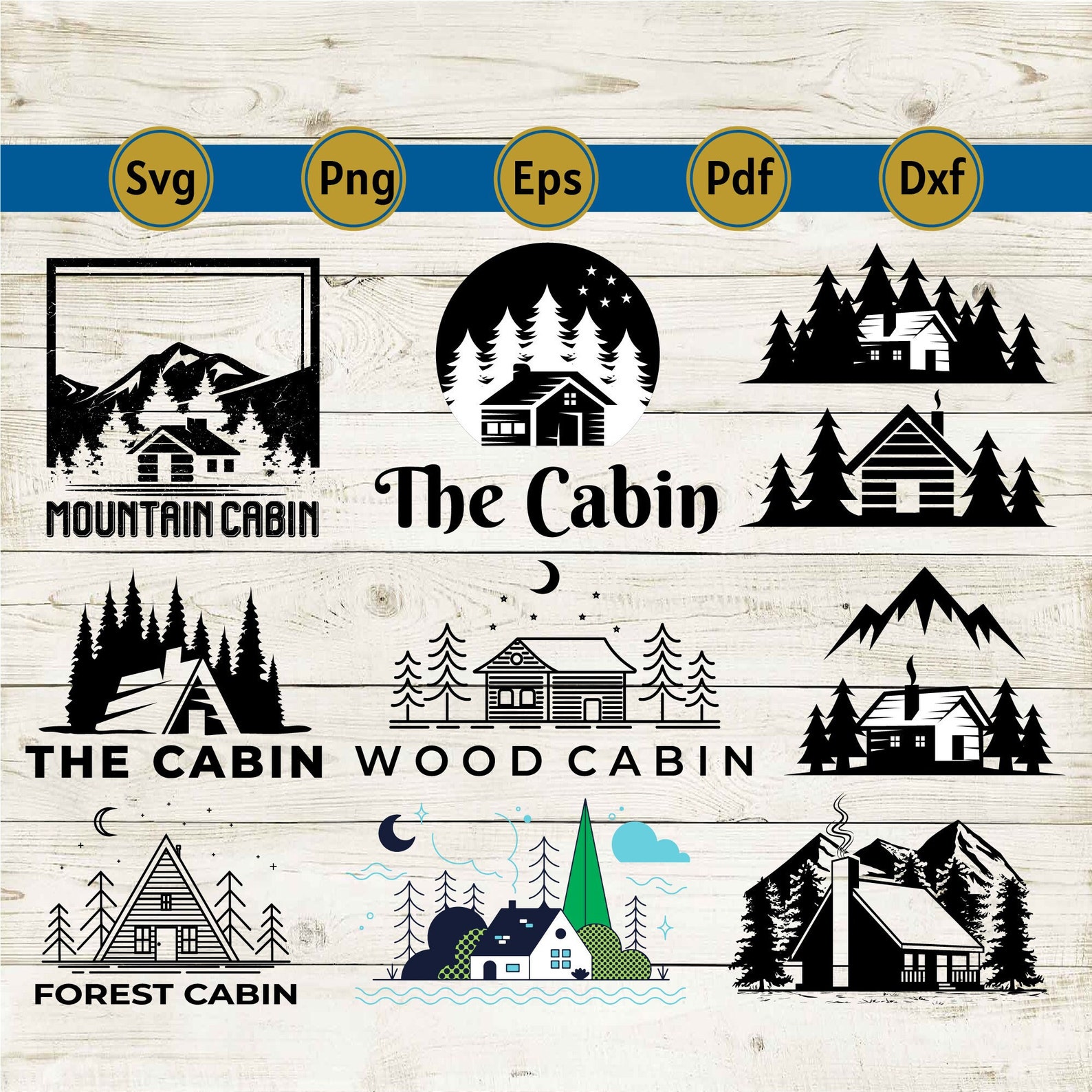 Cabin Wood Lake Life Camping Svg, Forest Svg, Outdoor Svg, Landscape ...