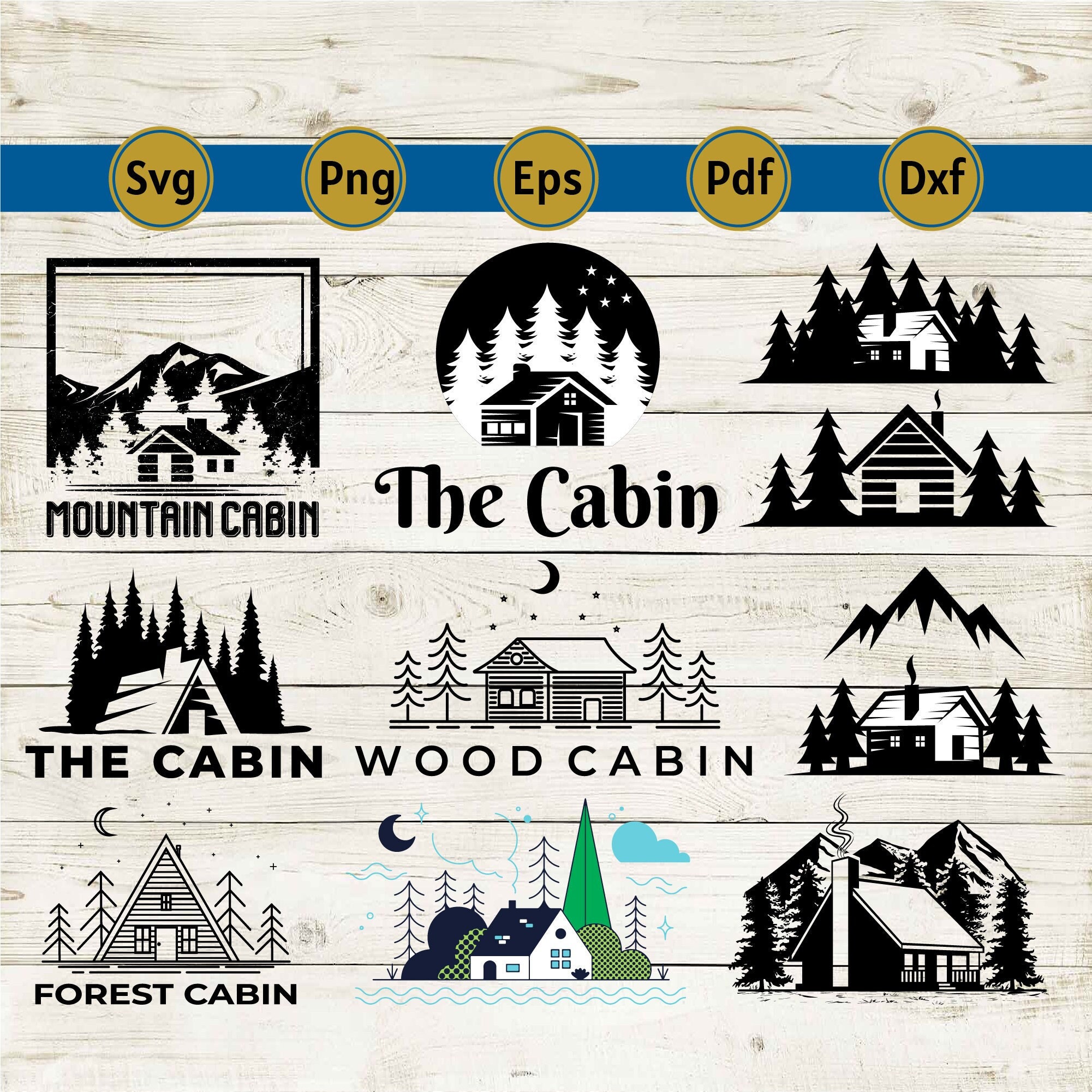 Cabin Wood Lake Life Camping Svg, Forest Svg, Outdoor Svg, Landscape ...