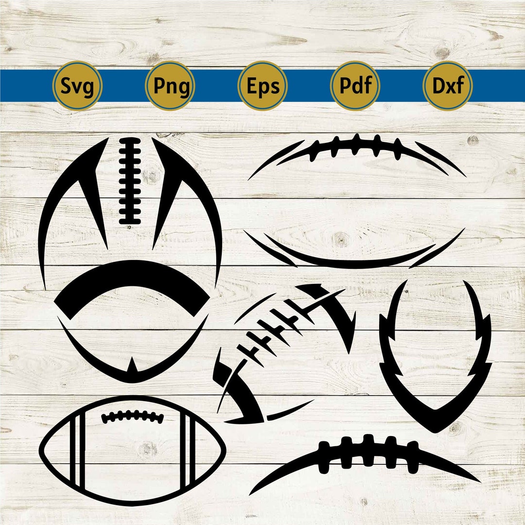 Football Outline Svg, Football Laces Svg Football Png, Football Svg ...