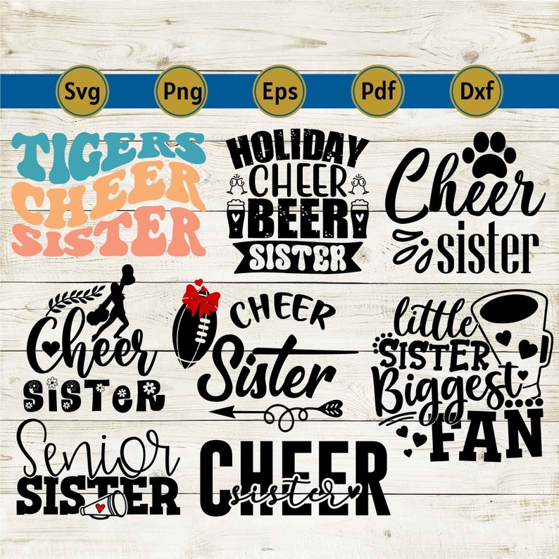 Cheer Sister Svg, Cheer Sis Svg, Cheer Svg, Cheer Sister Shirt ...