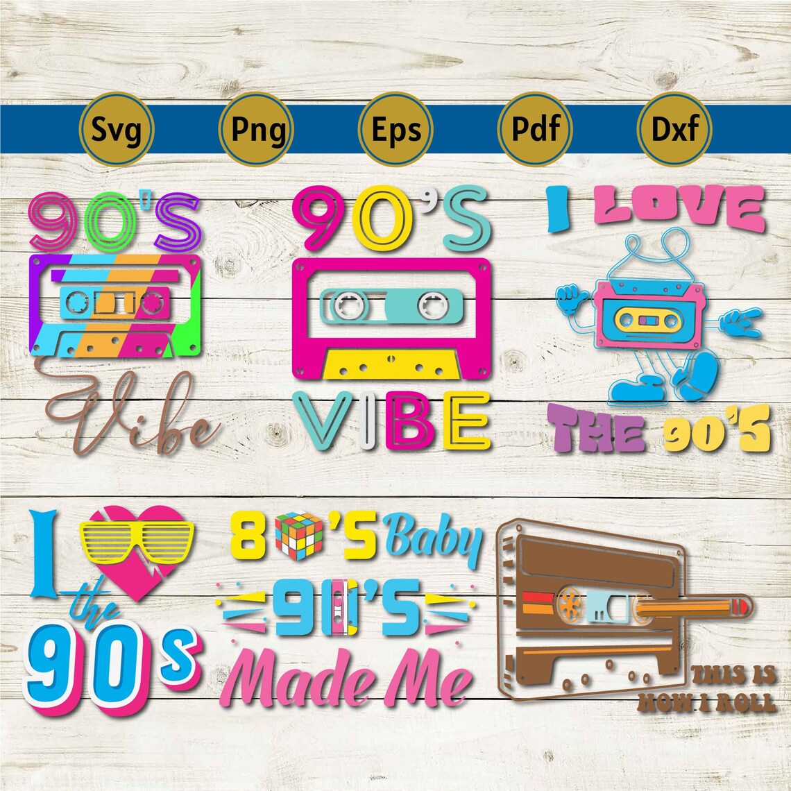 Cassette Tape Svg, 90s Svg, 90s Png, 90s Clipart, 90s Shirt, 90s ...