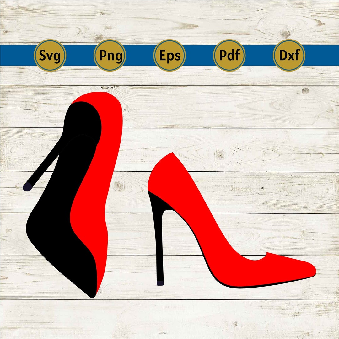 Red High Heels Svg, High Heel Svg, Heels Svg, High Heels, Womens Shoes ...