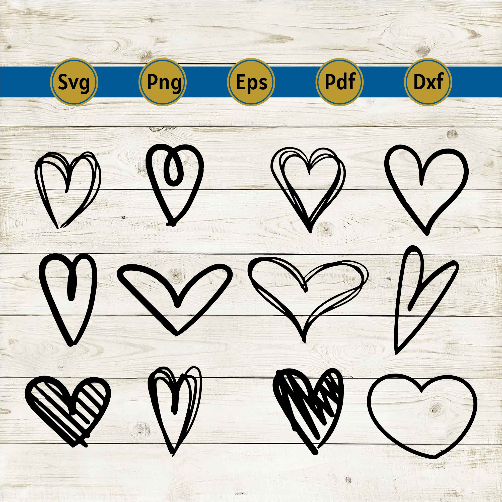 Hand Drawn Heart Svg Open Heart Svg Heart Svg Heart - Etsy