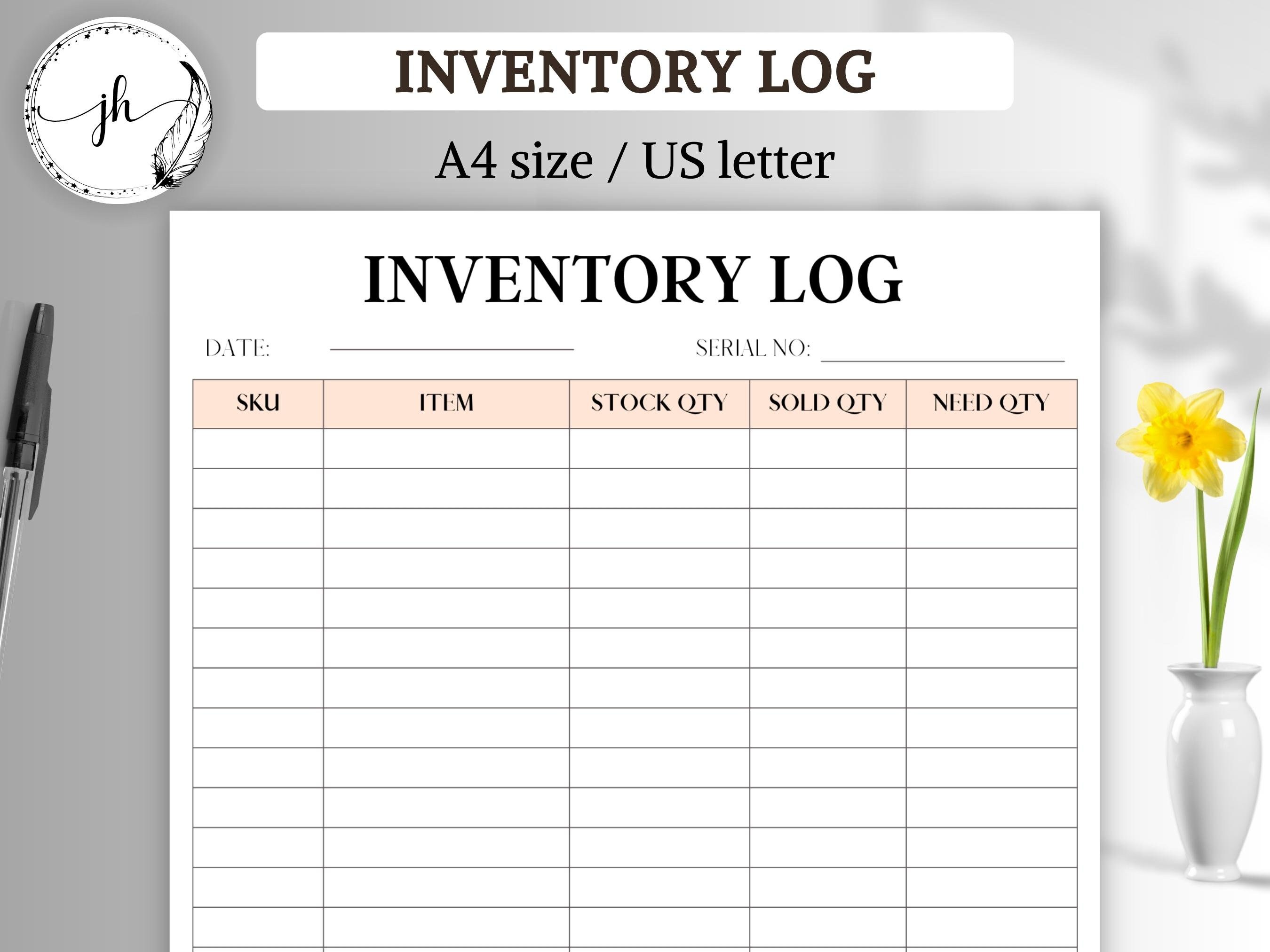 Inventory Management, Inventory Tracker, Inventory Sheet, Inventory ...