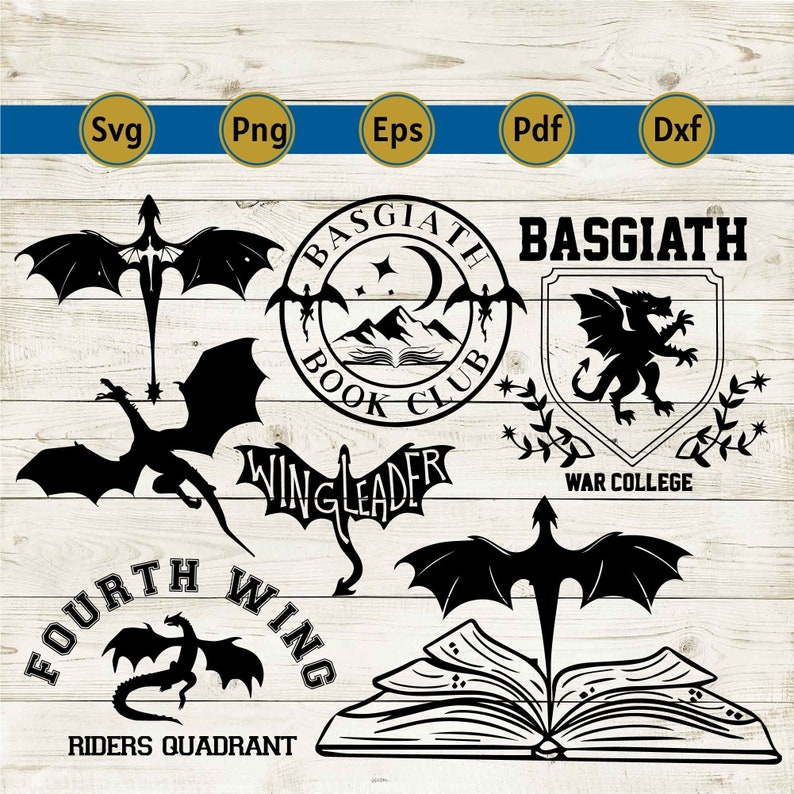 Fourth Wing Svg, Fourth Wing Png, Fourth Wing, Fourth Wing Stickers ...