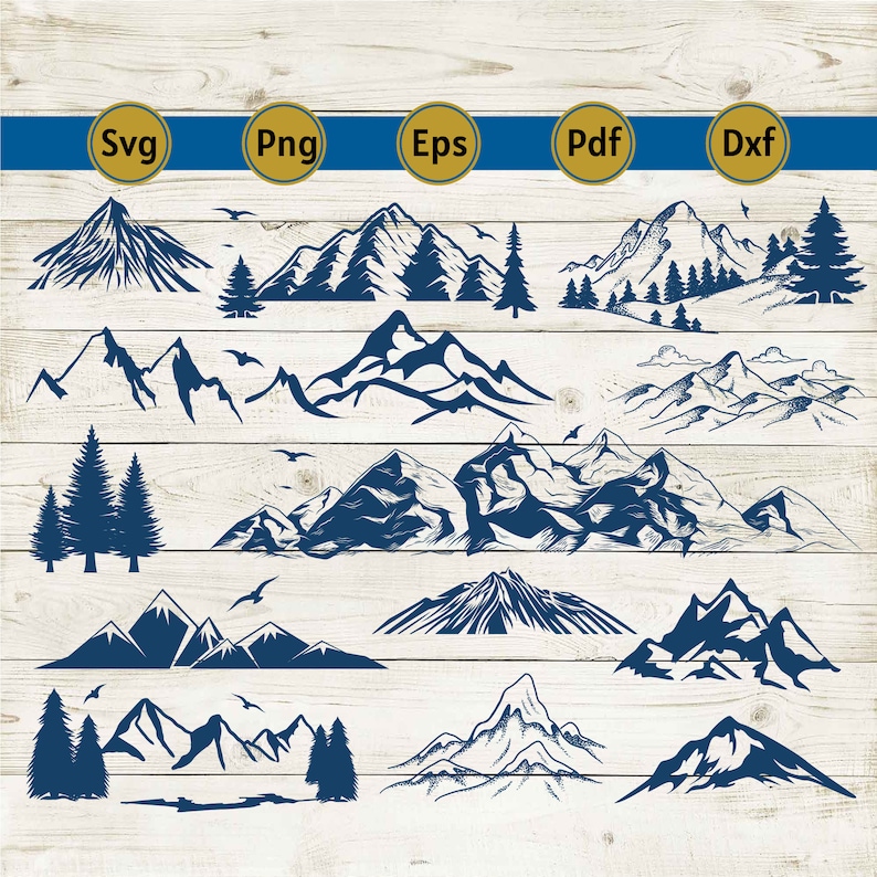 Mountain Range Svg Mountain Svg Hiking Svg Camping Svg - Etsy