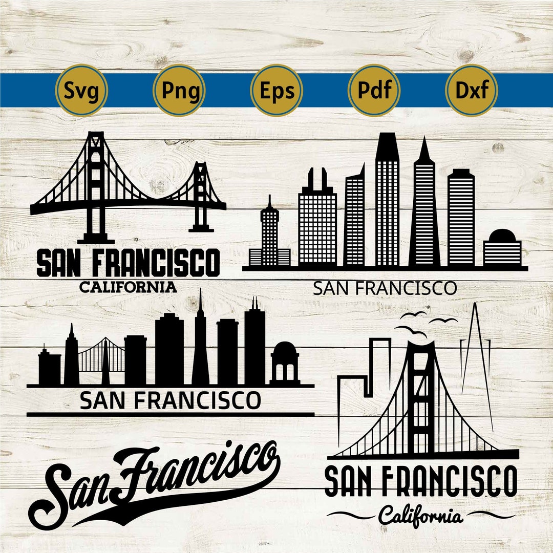 San Francisco Svg, California Svg, San Francisco Print, San Francisco ...