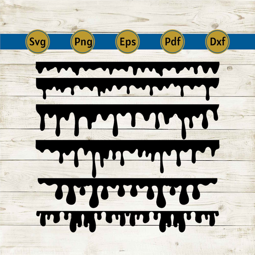 Dripping Borders Svg, Drip Png, Drip Svg, Choclate Drip Svg, Drip Squad ...