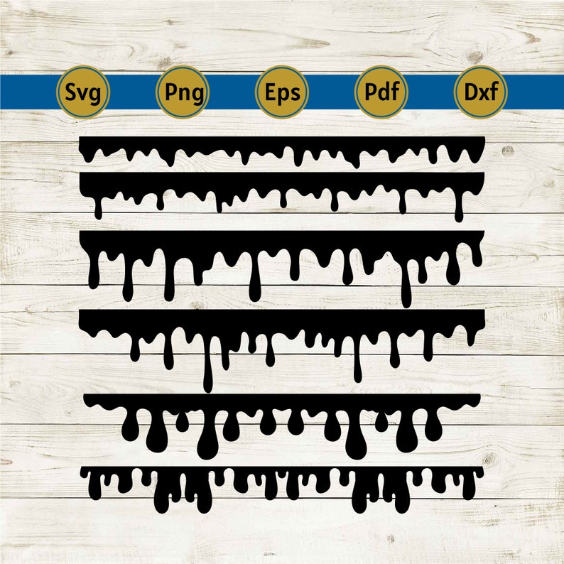 Dripping Borders Svg, Drip Png, Drip Svg, Choclate Drip Svg, Drip Squad ...