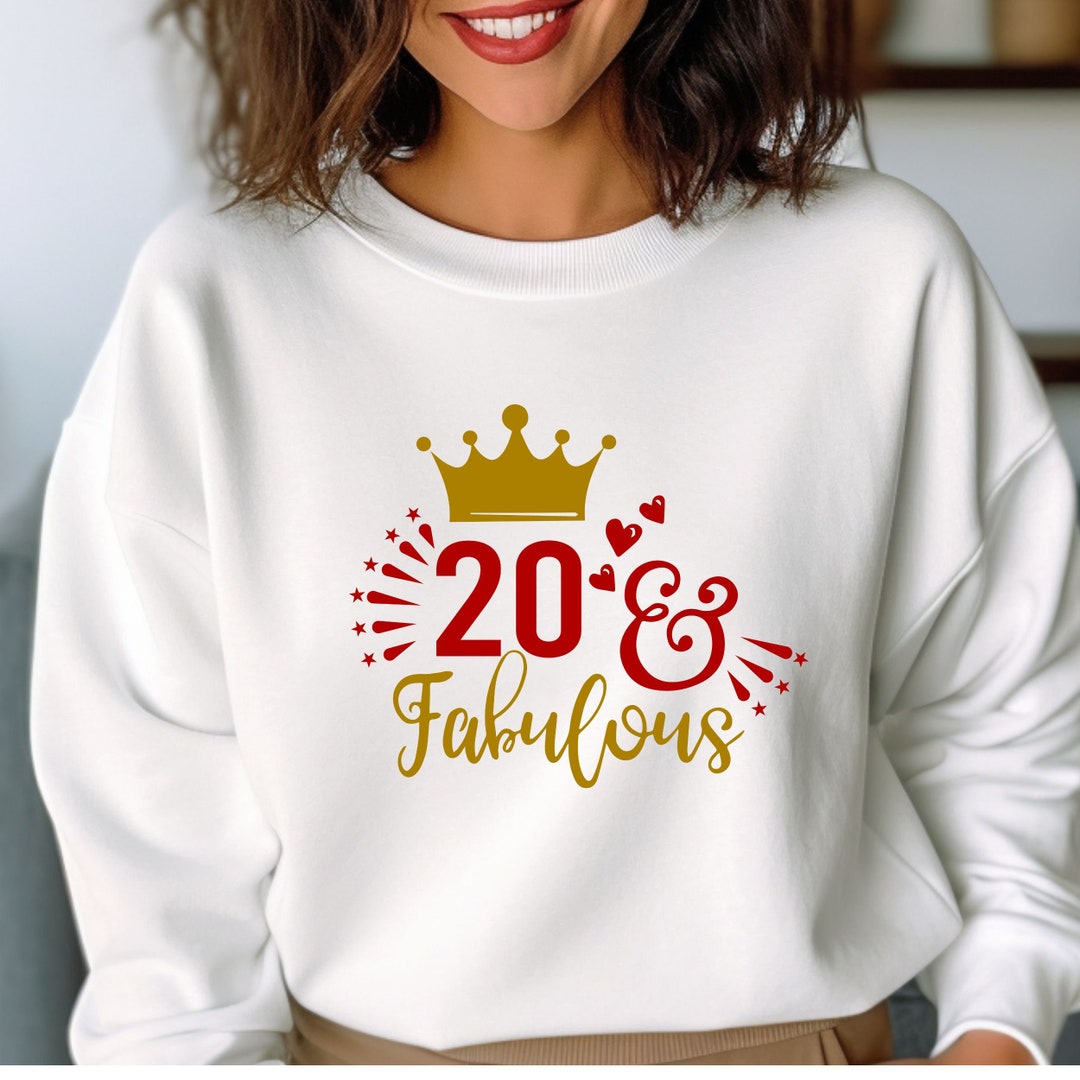 Twenty Birthday Svg, 20 and Fabulous Svg, 20th Years Birthday, 20th ...