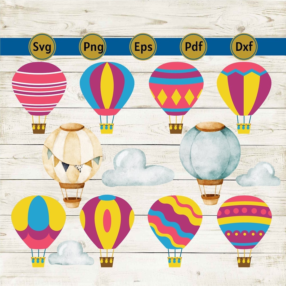 Hot Air Balloon Svg, Hot Air Balloon Png, Hot Air Balloon, Balloon Svg ...
