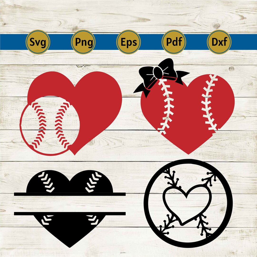 Baseball Stitches Heart Svg, Baseball Heart Svg, Baseball Mom Svg ...