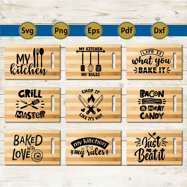 Tabla de cortar svg, charcutería svg, tabla de quesos svg, chef svg ...