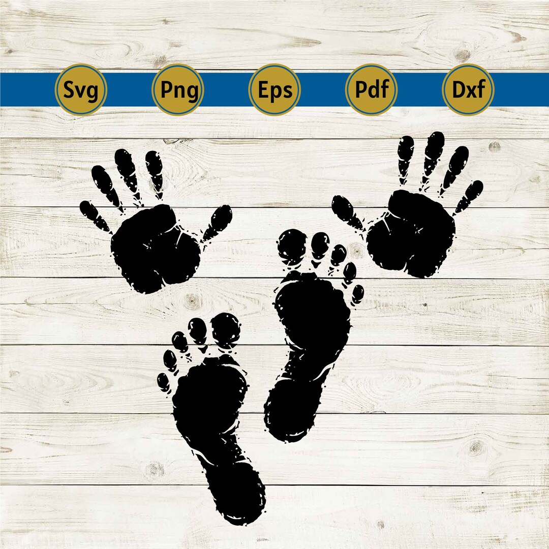 Handprint Sign Svg, Handprint Sign, Footprint Sign, Handprint Art ...