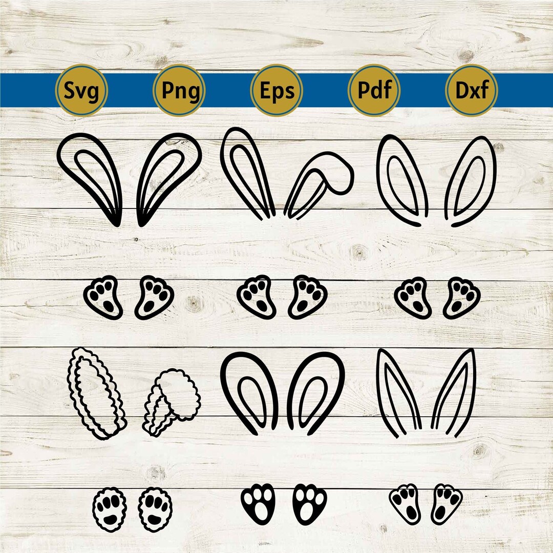 Bunny Feet Svg, Bunny Feet Svg Clipart, Bunny Feet Png, Easter Svg ...