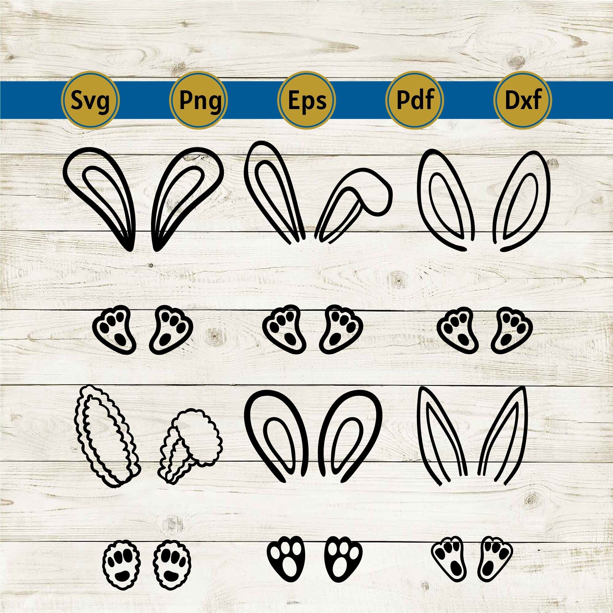 Bunny Feet Svg, Bunny Feet Svg Clipart, Bunny Feet Png, Easter Svg ...