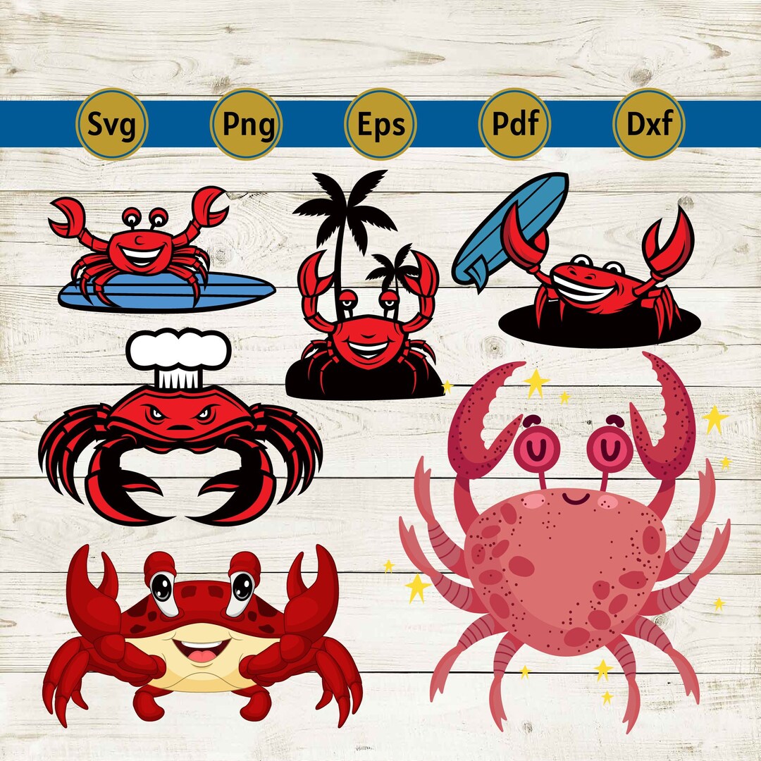 Crab Svg, Crab Clipart, Sea Animals Svg, Seafood Svg, Sea Life Svg ...