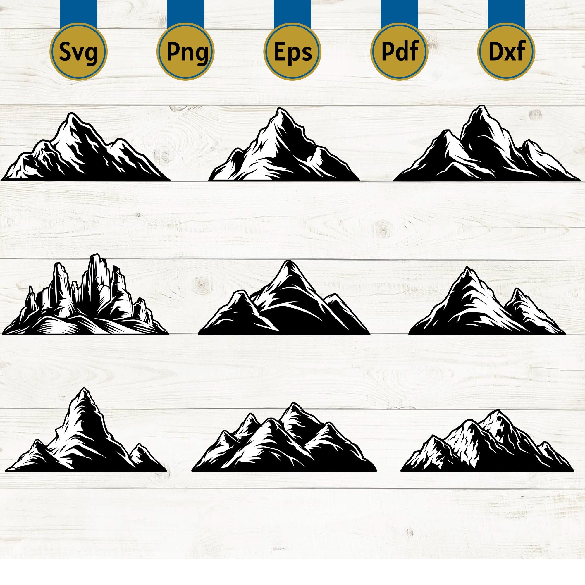 Mountain Scene Svg Mountain Range Svg Mountain Svg Hiking - Etsy
