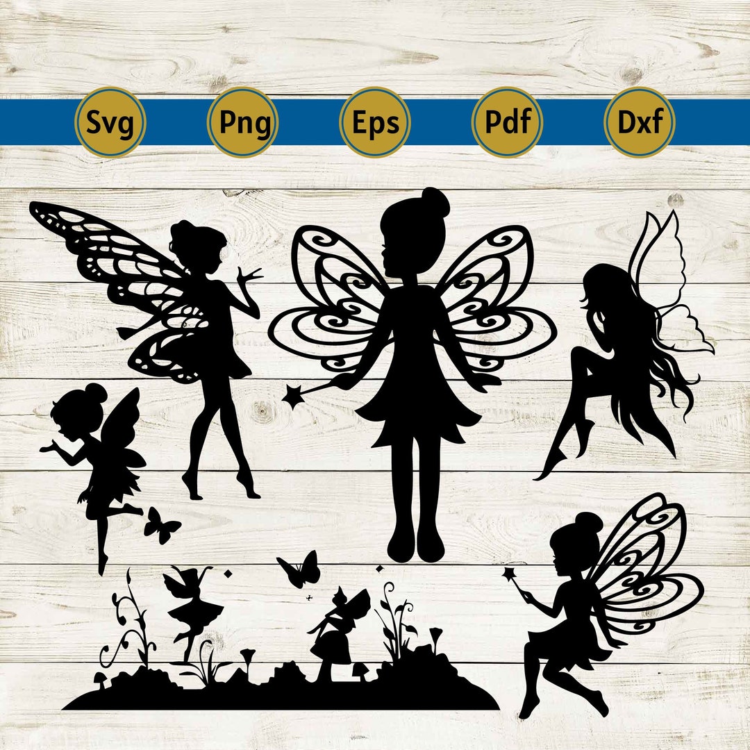 Fee svg, Fee Kontur svg, Fee png, Fee, Schmetterlingsflügel, Fee ...