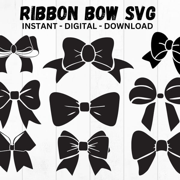 Cheer Bow Svg - Etsy
