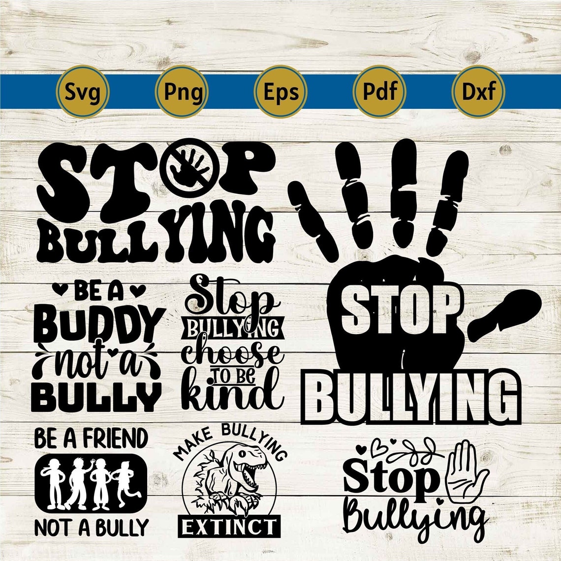 Stop Bullying Svg, Anti Bullying Svg, Kindness Svg, No Bullying Svg ...