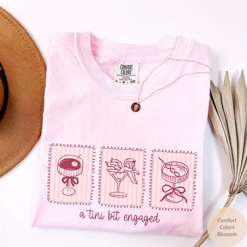 Custom Engagement Announce Valentine's Day Comfort Colors Tshirt ...