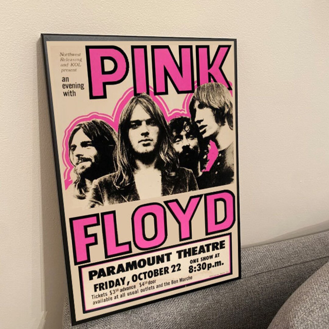 Pink Floyd Poster, Retro Music Poster - Etsy