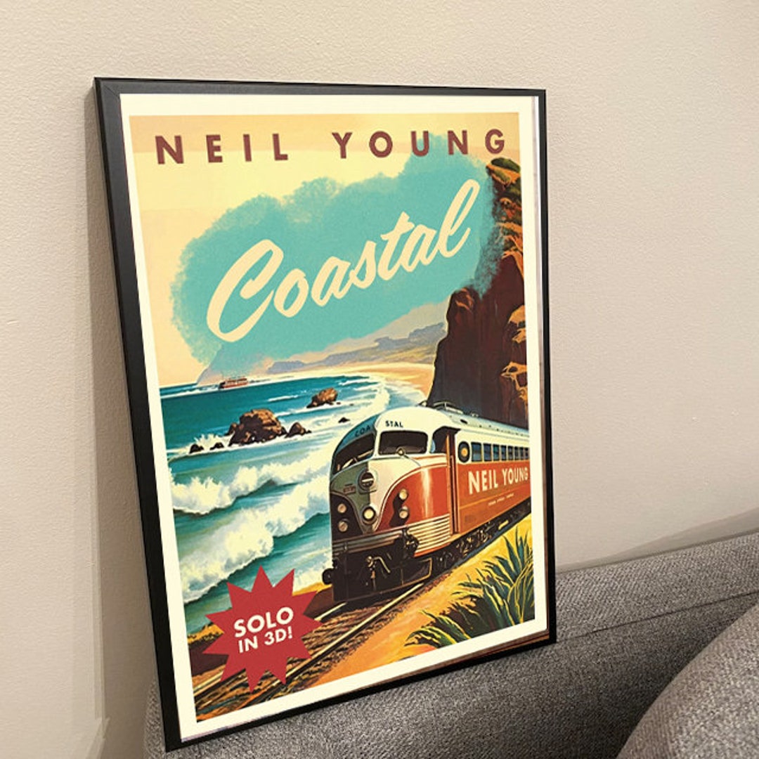 Neil Young Coastal Neil Young 2023 Solo Coastal Tour Poster - Etsy
