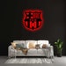 FCB Barcelona Football Club 3D Led Logo With Multicolor Options - Etsy