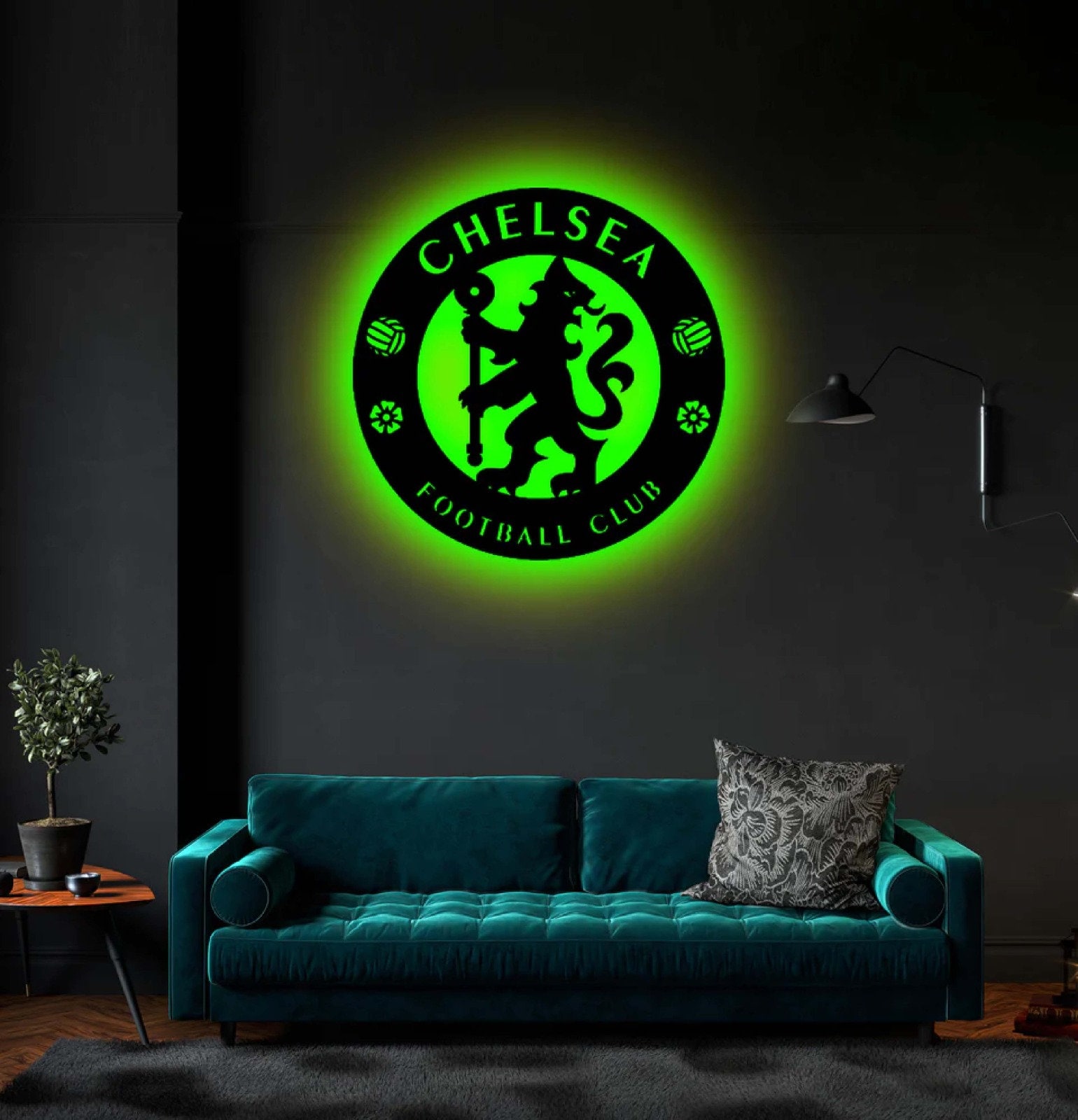 Chelsea Football Club Wooden 3D Led Logo for Home or Wall Decor - Etsy