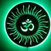 Unique OM Symbol Design India Traditional Sign 3D Wooden Led Logo for ...