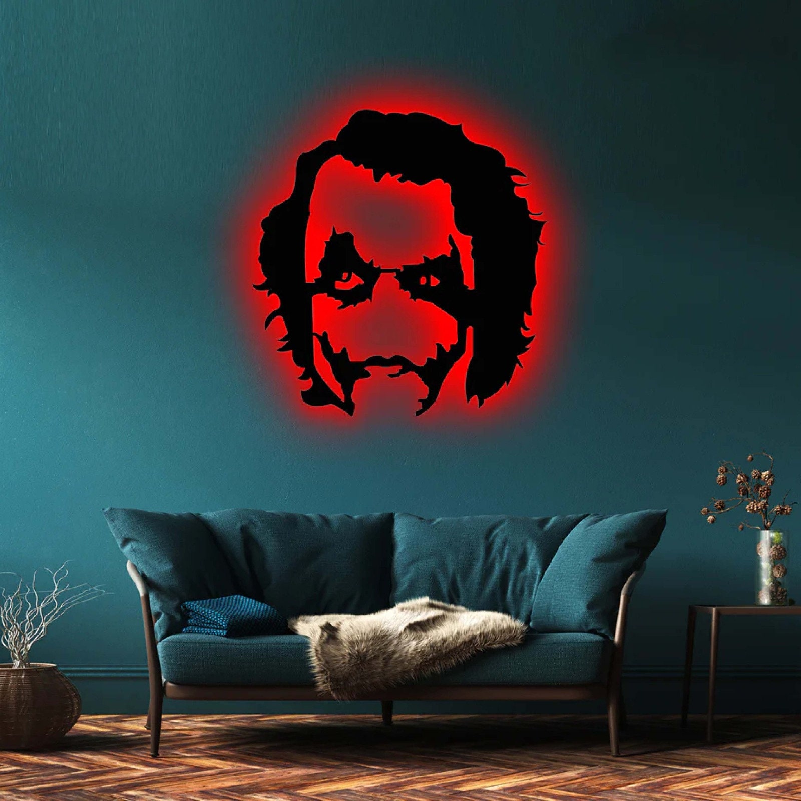 Joker DC 3D Wooden Led Logo for Home or Wall Decor - Etsy
