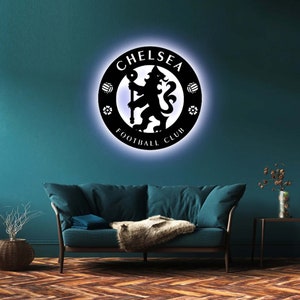 Chelsea Football Club Wooden 3D Led Logo for Home or Wall Decor - Etsy