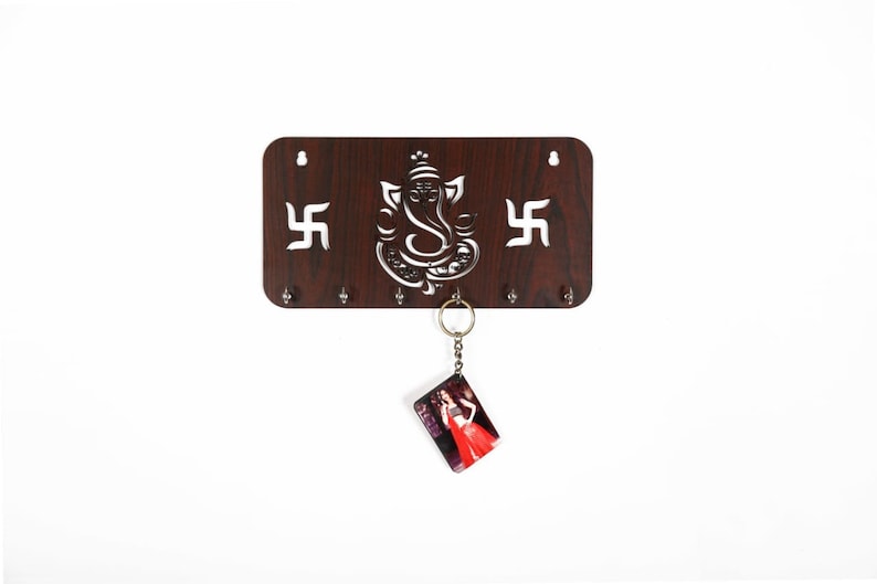 Beautiful Lord Ganesh, Krishna, KEYS Wooden Key Holder/key Hooks/key ...