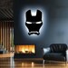 Iron Man 3D Wooden Led Logo Sign for Home or Wall Decor - Etsy