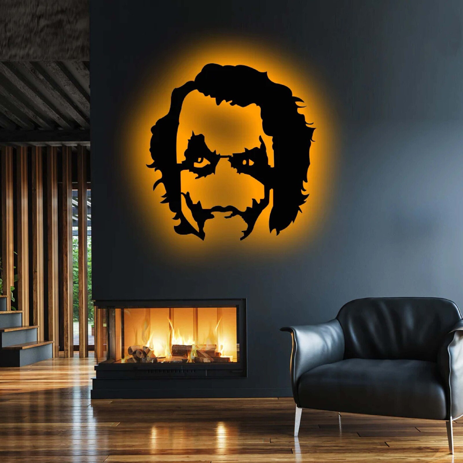 Joker DC 3D Wooden Led Logo for Home or Wall Decor - Etsy