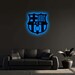 FCB Barcelona Football Club 3D Led Logo With Multicolor Options - Etsy