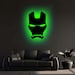 Iron Man 3D Wooden Led Logo Sign for Home or Wall Decor - Etsy