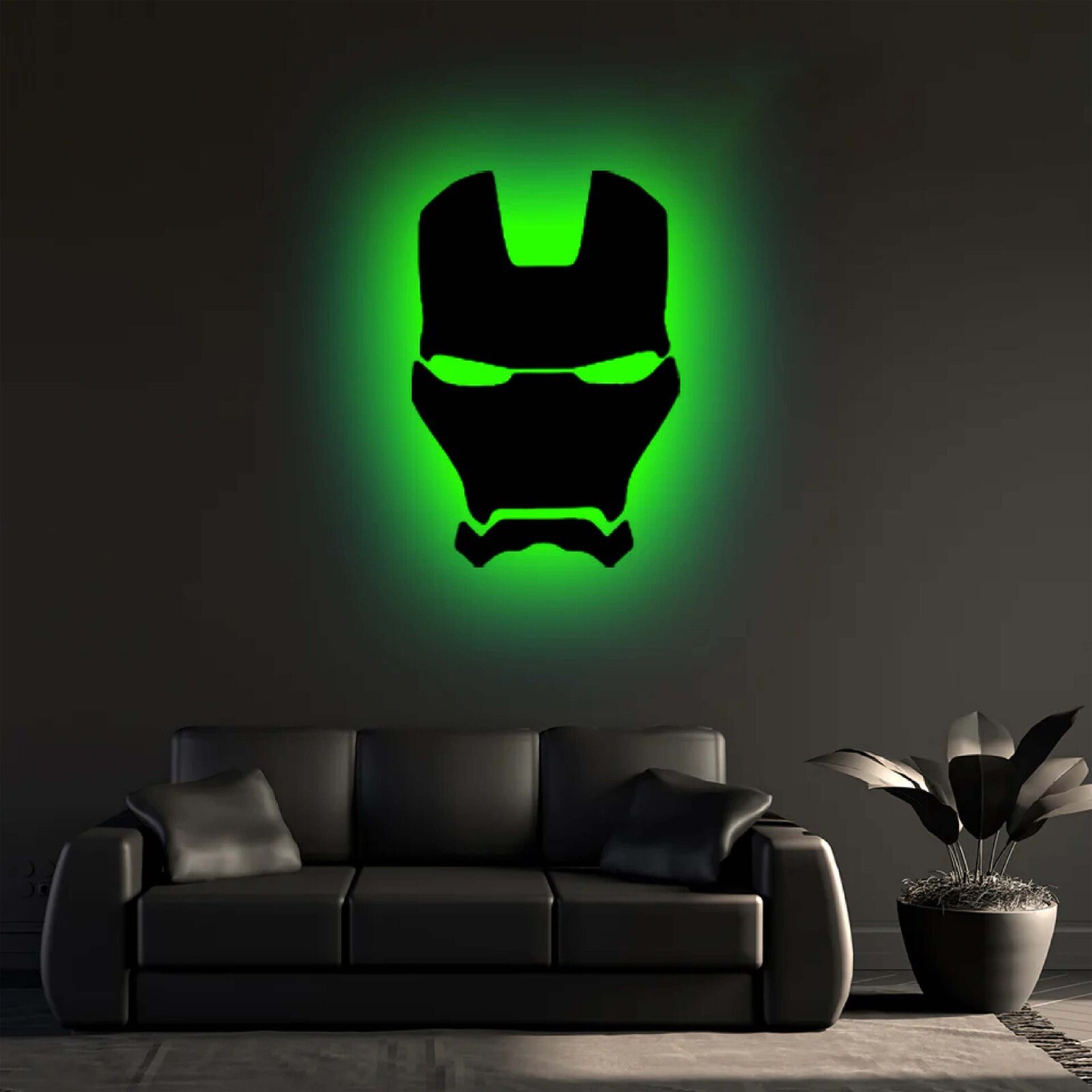 Iron Man 3D Wooden Led Logo Sign for Home or Wall Decor - Etsy