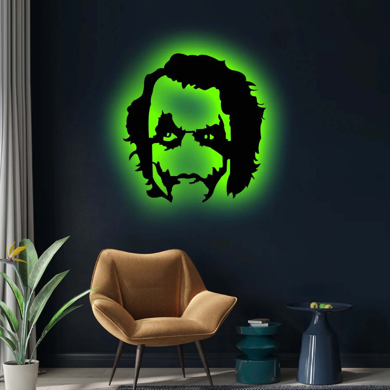 Joker DC 3D Wooden Led Logo for Home or Wall Decor - Etsy