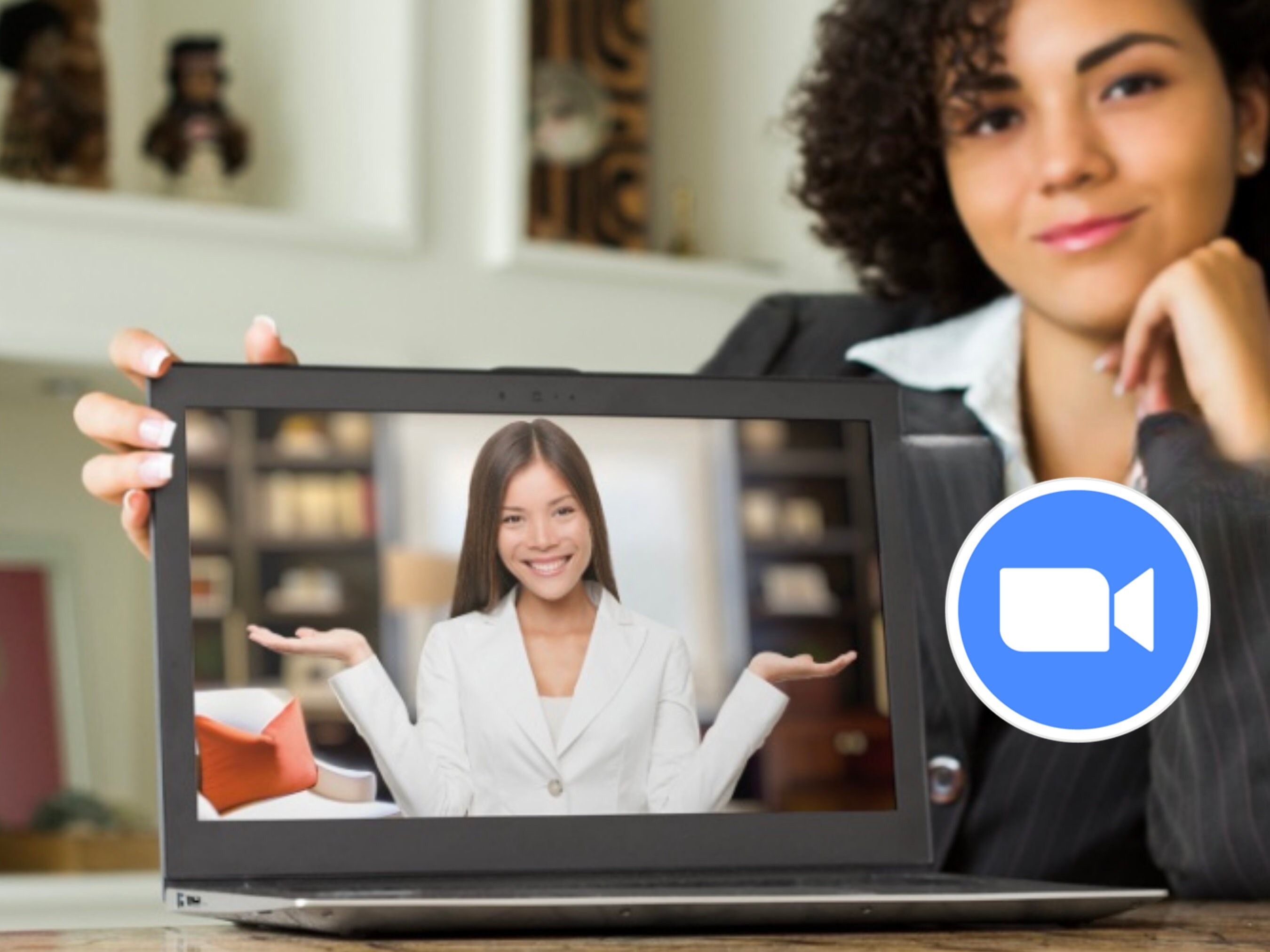 Zoom Background, Virtual Meeting Backdrops, BUNDLE, Modern Office ...