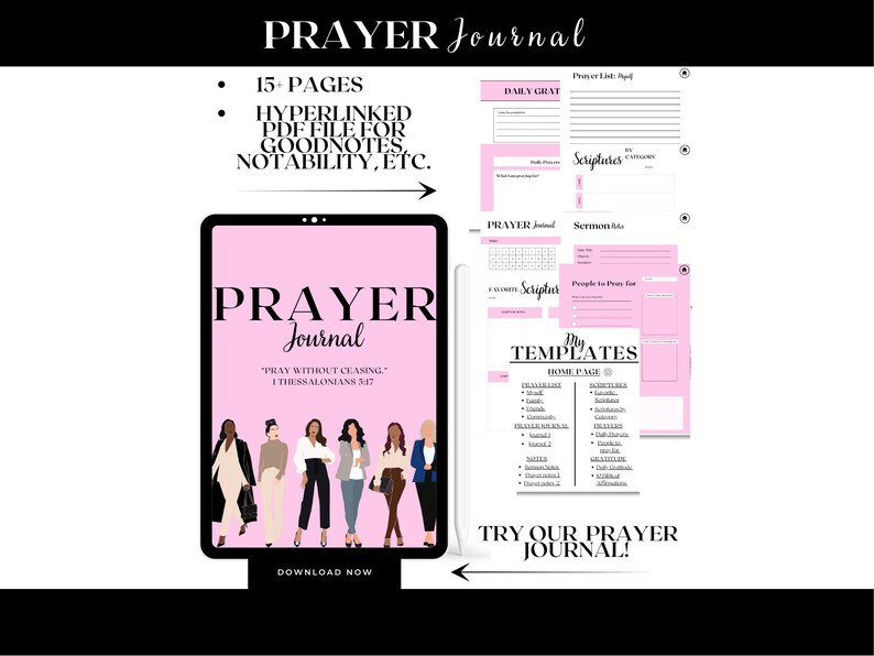 Daily Prayer Planner,digital Prayer Journal,goodnotes Journal,prayer ...