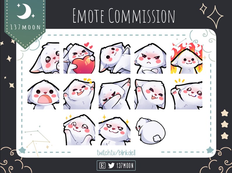 CUSTOM Emotes for Twitch | Youtube | Discord | Stream | Chibi Anime ...