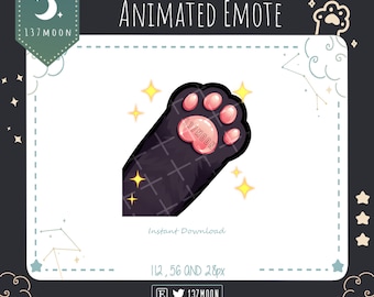 ANIMATED Emote Rainbow Cat Paw Wave for Twitch & Discord - Etsy