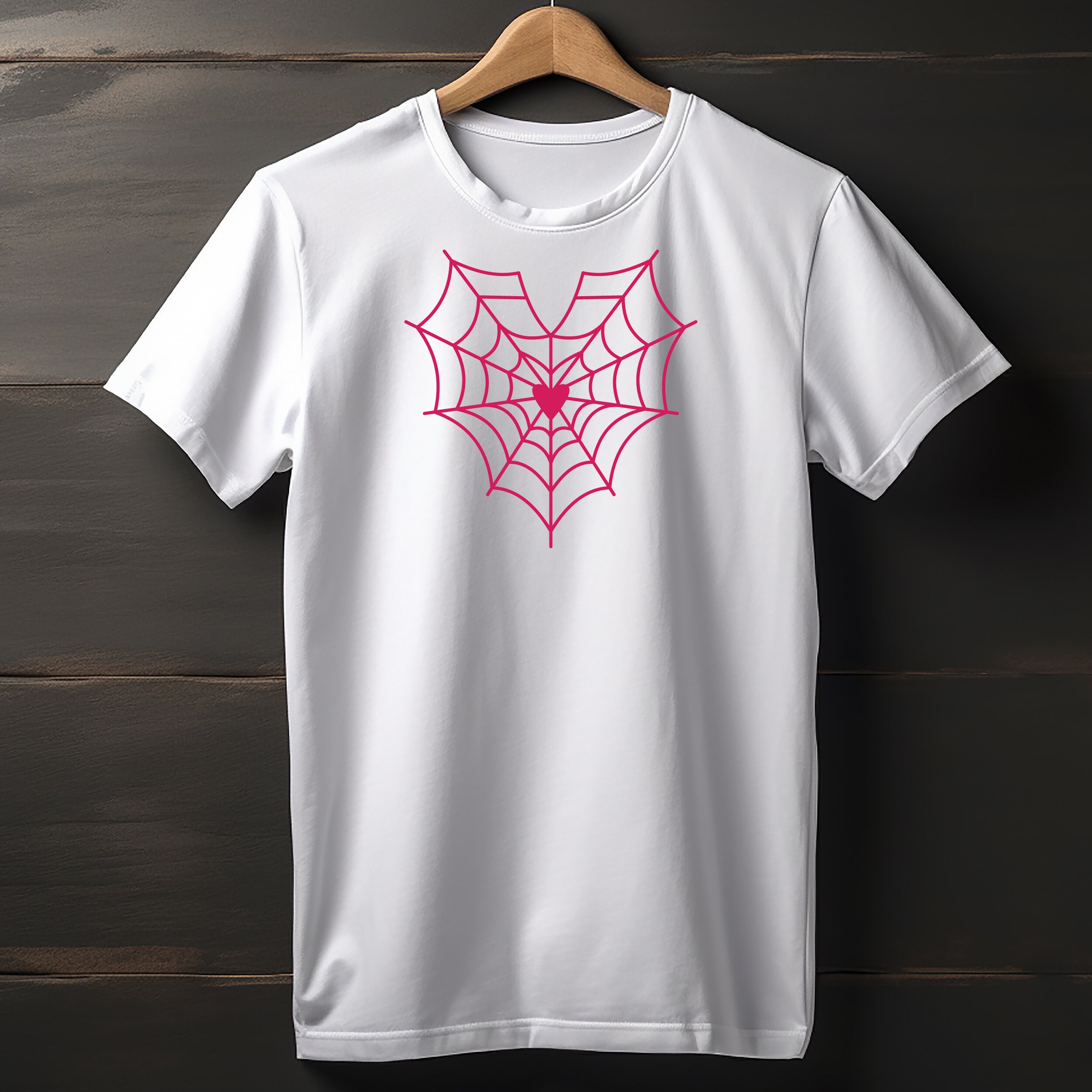 Heart Web SVG, Pink Heart Web Shirt SVG, Valentines Day Shirt ...