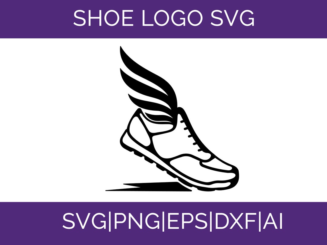 Shoe Logo With Wings Svg File, Sport Svg, Shoe Logo Svg for T-shirts ...