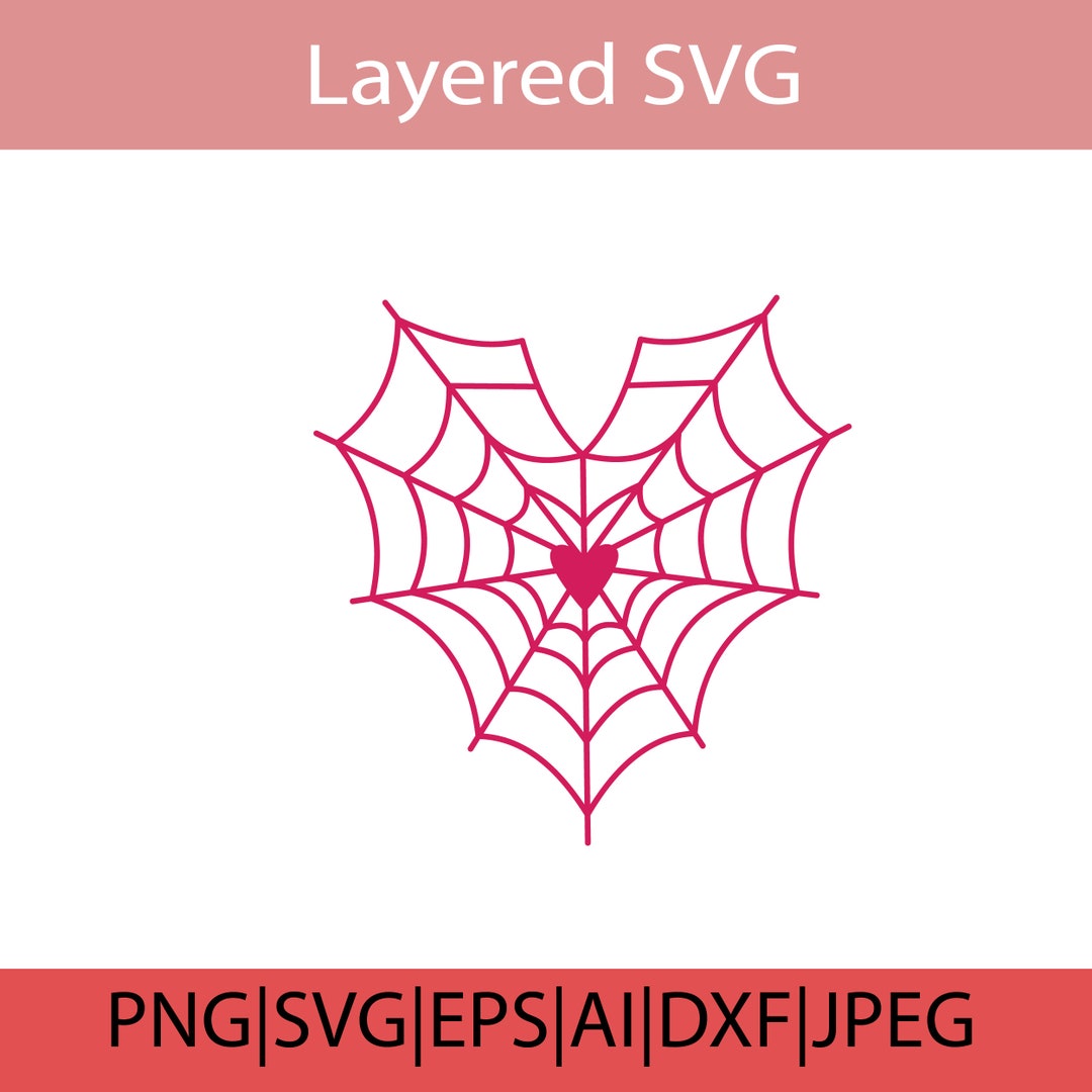 Heart Web SVG, Pink Heart Web Shirt SVG, Valentines Day Shirt ...