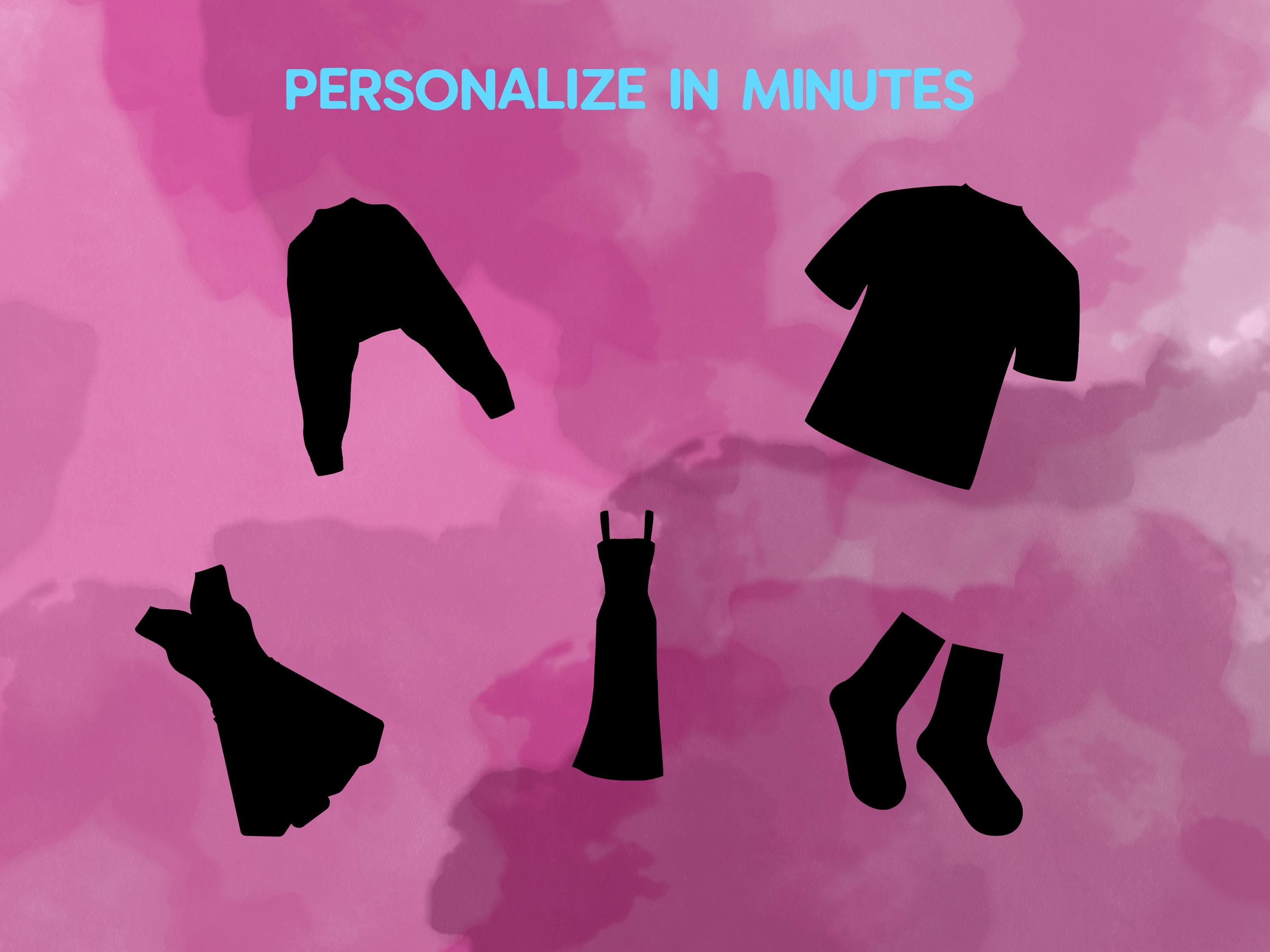 Clothing Silhouette SVG, Clothing Svg Bundle, Outfit Svg, Apparel ...