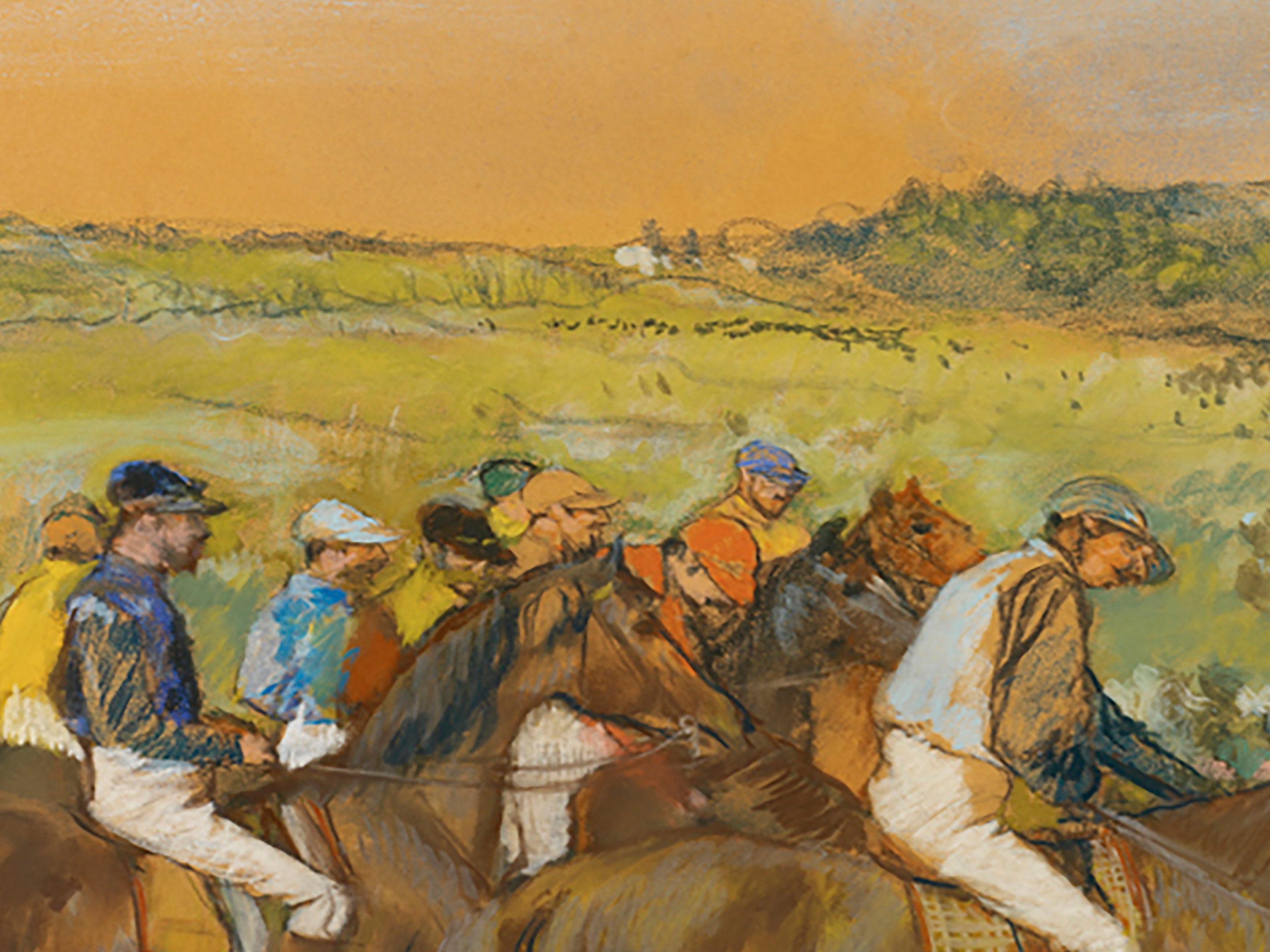 Degas Art Print | Horse Race Painting | Vintage Racetrack Wall Art ...
