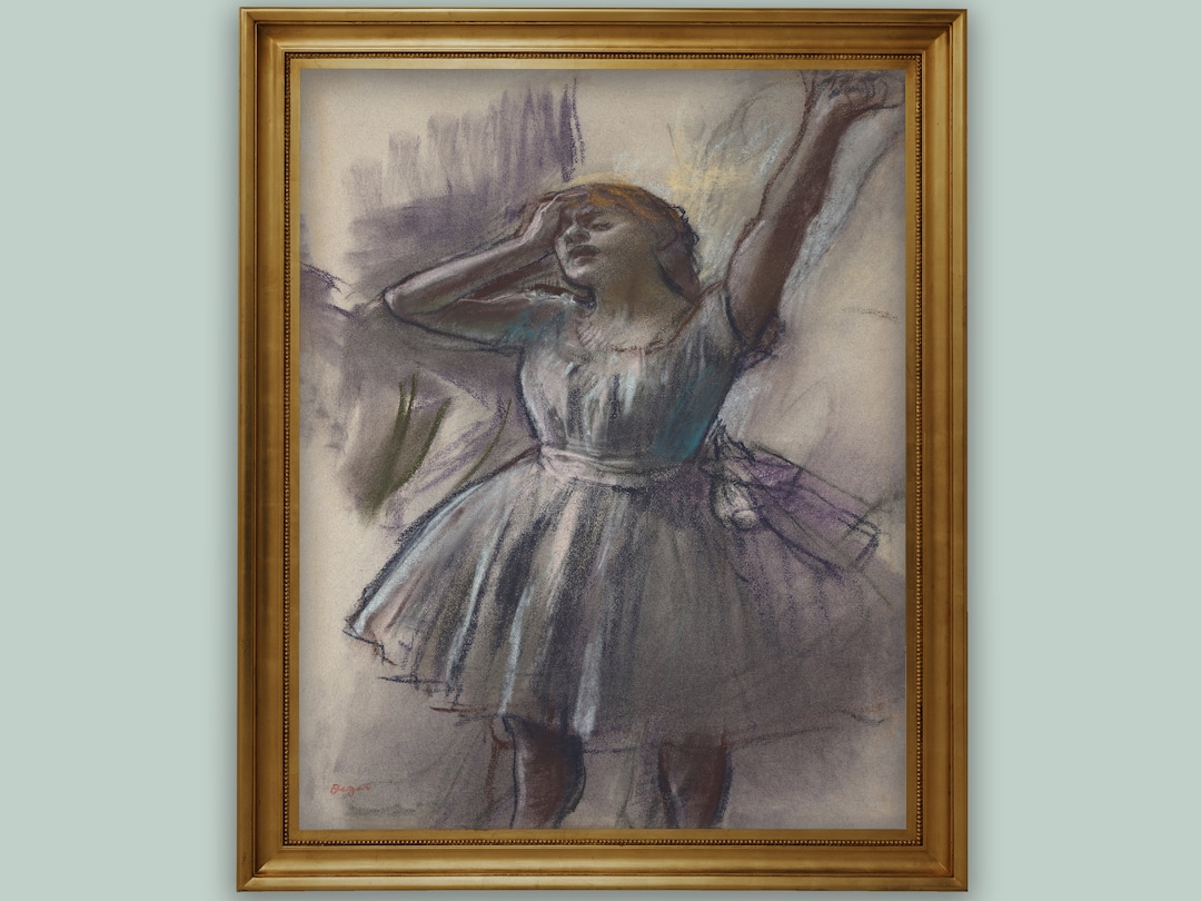 Edgar Degas Dancer Stretching Pastel on Paper Printable - Etsy